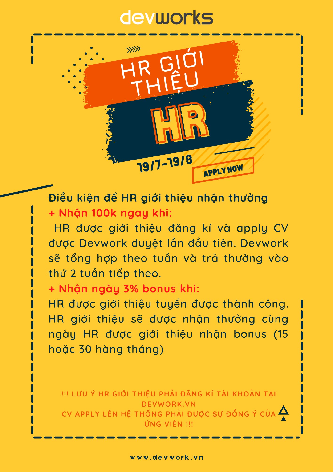 HR GIỚI THIỆU HR - Devwork.vn